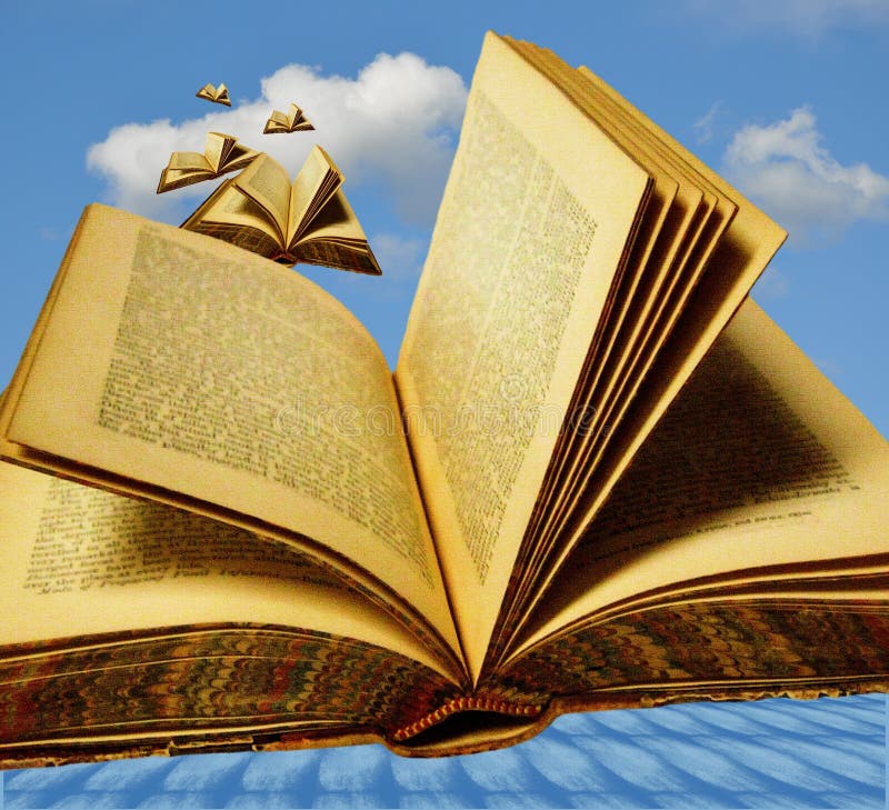 Flying Open Books Stock Illustrations – 382 Flying Open Books Stock ...