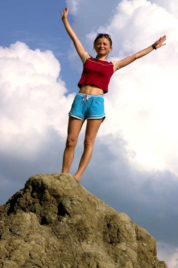 Flying lady stock photo. Image of chic, bird, pensive - 13270112