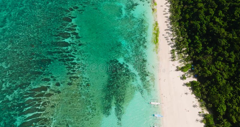 Puka Shell Beach in Boracay Island. Philippines. Stock Footage - Video ...
