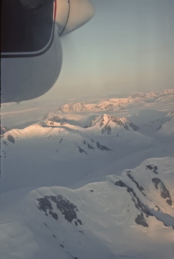 Flying Over the Canadian High Arctic Stock Image - Image of glaciers ...