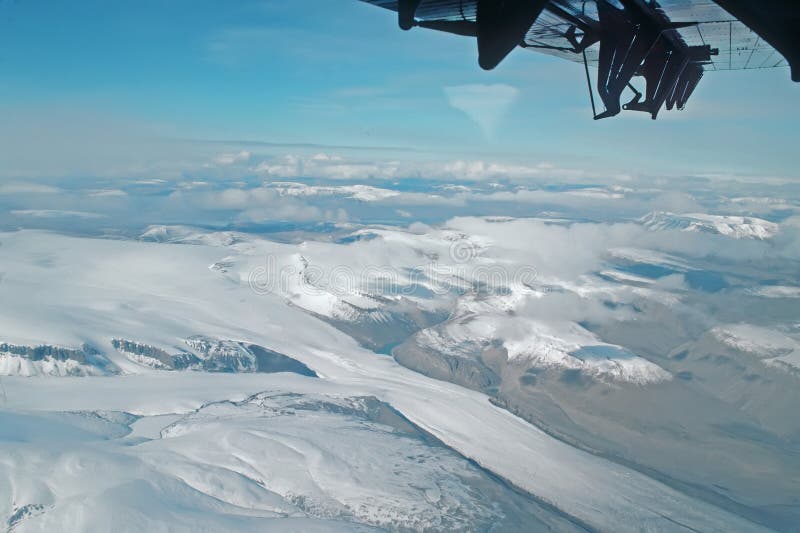 Flying Over the Canadian High Arctic Stock Image - Image of landscape ...
