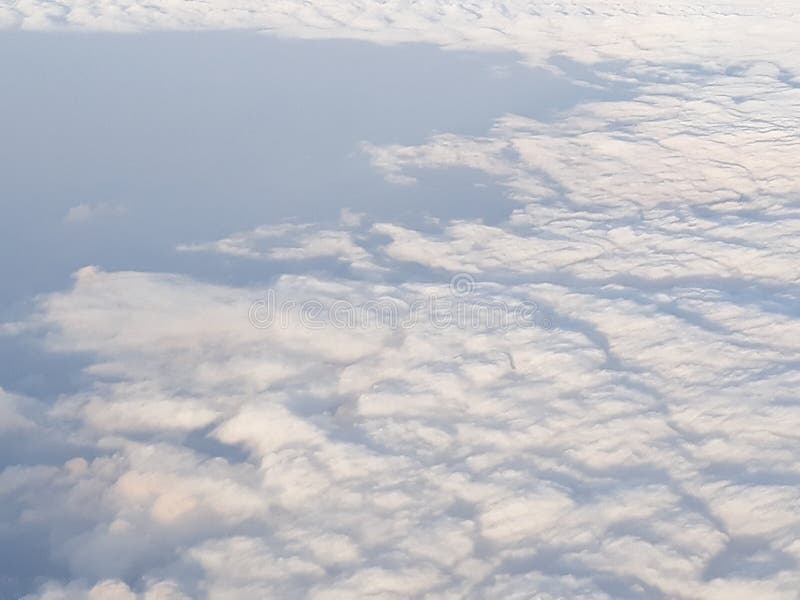 Flying Over Clouds, Cotton Flakes Stock Image - Image of flakes, flying ...