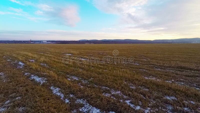 Flying Over the Fields To the Horizon Stock Video - Video of outdoors ...