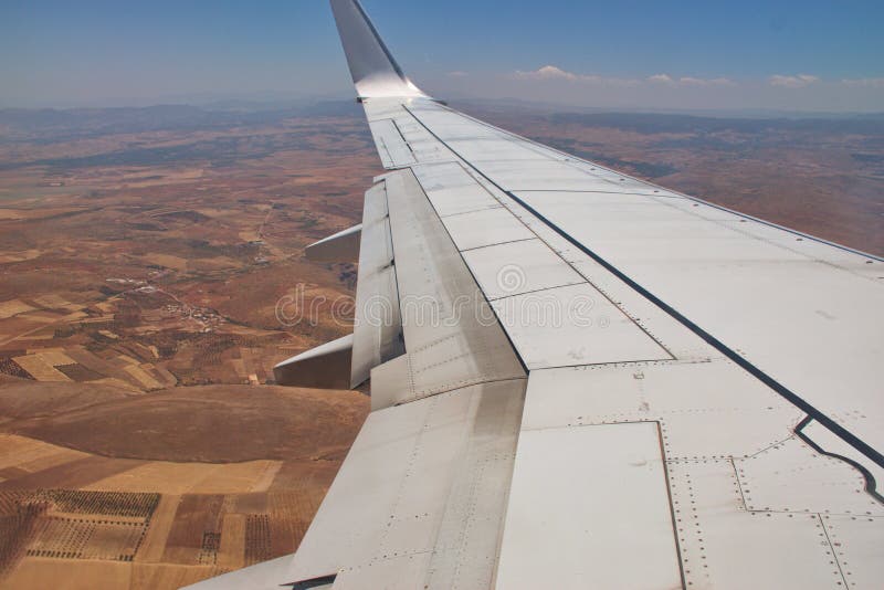 Flying over Morocco stock image. Image of vehicle, mode - 259798077