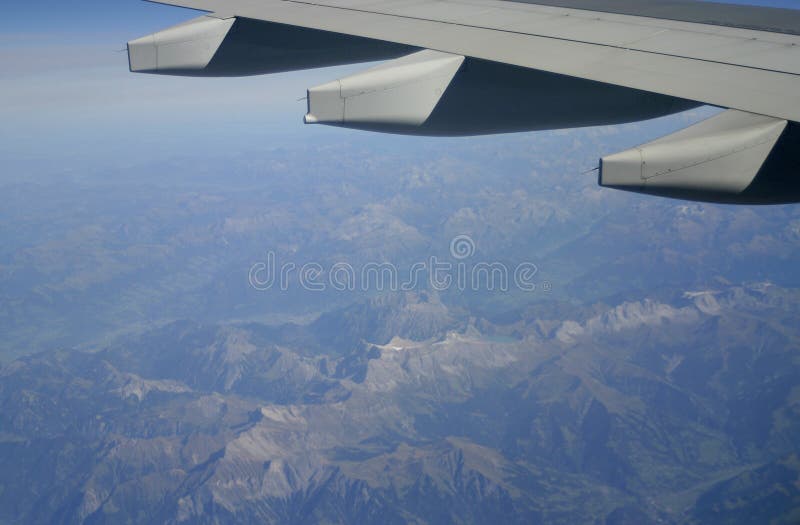 Flying Over Mountains stock image. Image of altitude, traveling - 2020781