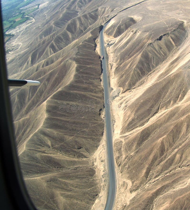 Flying Over Panamerican Highway Stock Image - Image of flat, empty ...