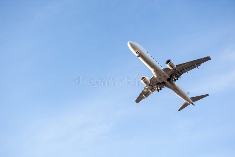 Flying over plane stock image. Image of trip, airplane - 110259371