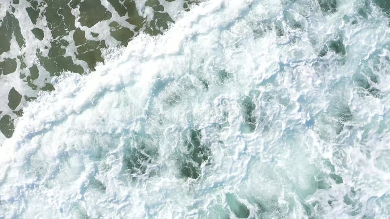 Waves Washing Over Feet and Wind Blows Woman Dress Who is Standing on ...