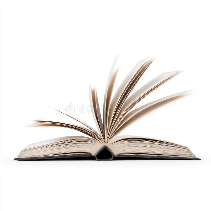 Flying Pages of an Open Book Stock Image - Image of advertising ...