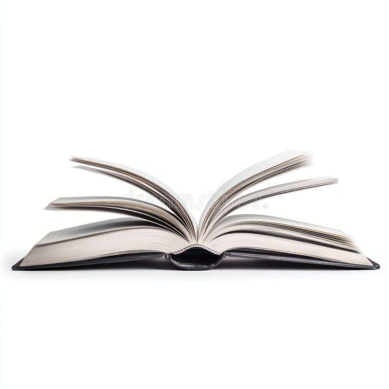 Flying Pages of an Open Book Stock Photo - Image of sharp, paper: 365851354