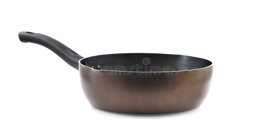 Flying Pan an Isolated on White Background Stock Image - Image of ...