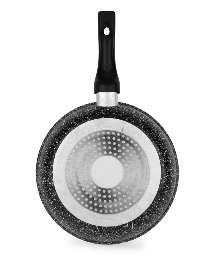Flying Pan Isolated on White Background Stock Photo - Image of ...