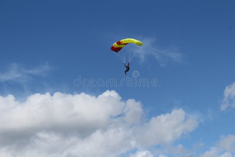 Skydiving. a Parachute is in the Sky. Editorial Photography - Image of ...