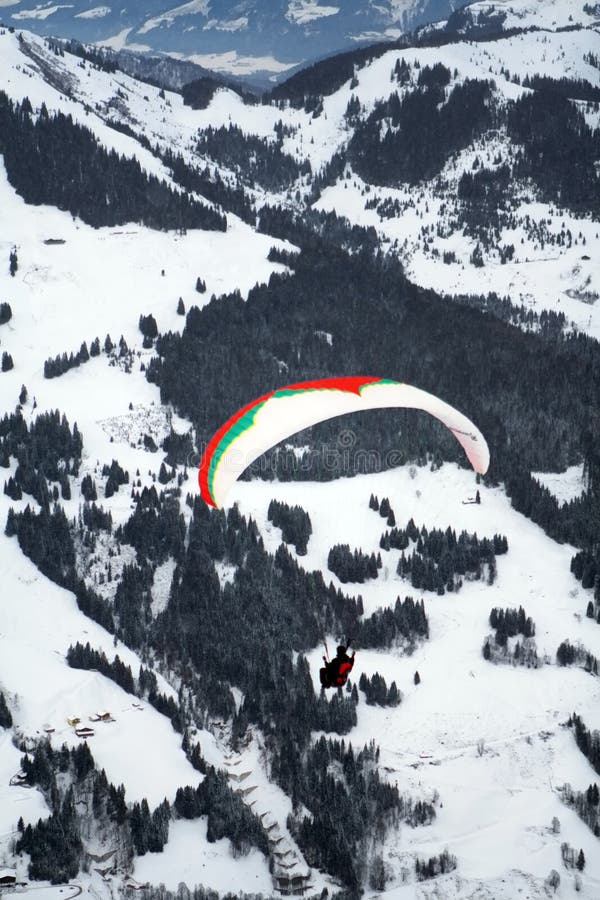 Flying paraglider stock image. Image of paragliding, peace - 12725271