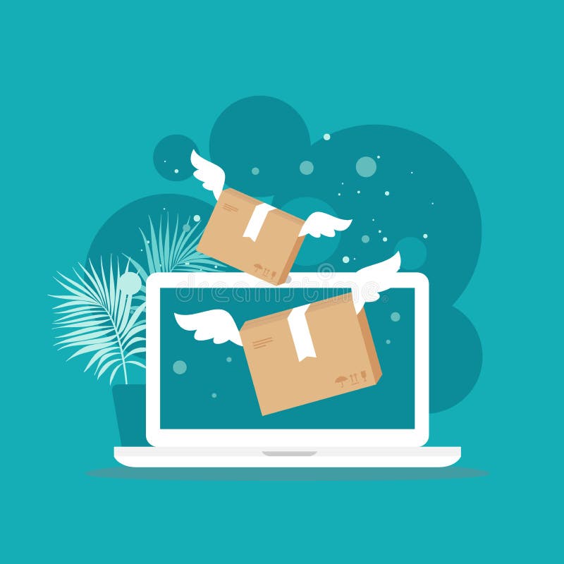 Flying Parcels Stock Illustrations – 290 Flying Parcels Stock ...