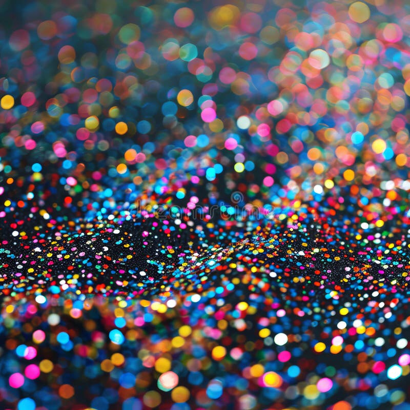 Flying Particles and Sprinkles Background, Exploding Confetti, Shiny ...