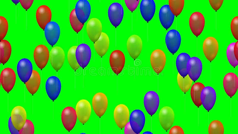 Flying Party Paper Celebration Green Screen Background Stock Video ...