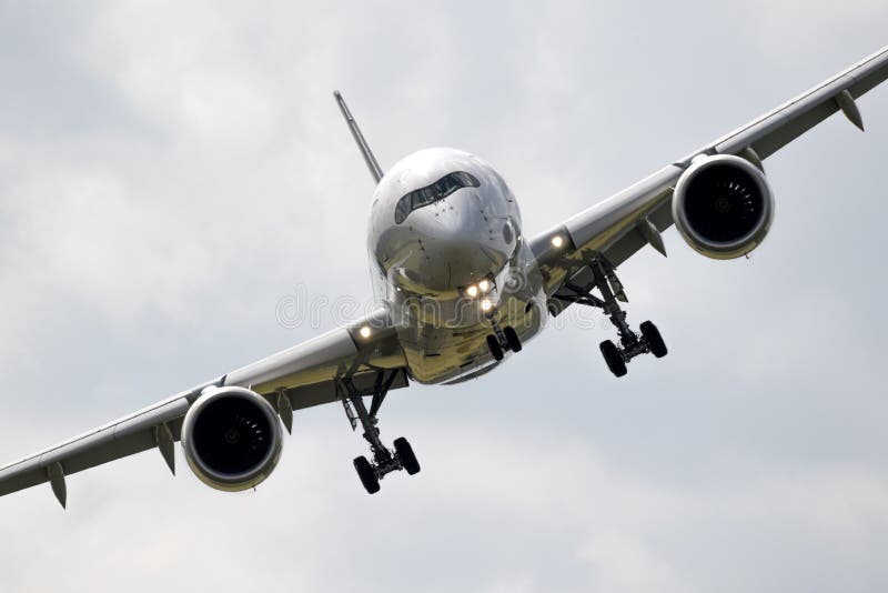 Front airplane stock image. Image of depart, jetliner - 25509045