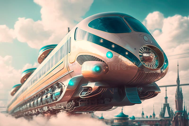 Future Flying Train Stock Illustrations – 334 Future Flying Train Stock ...