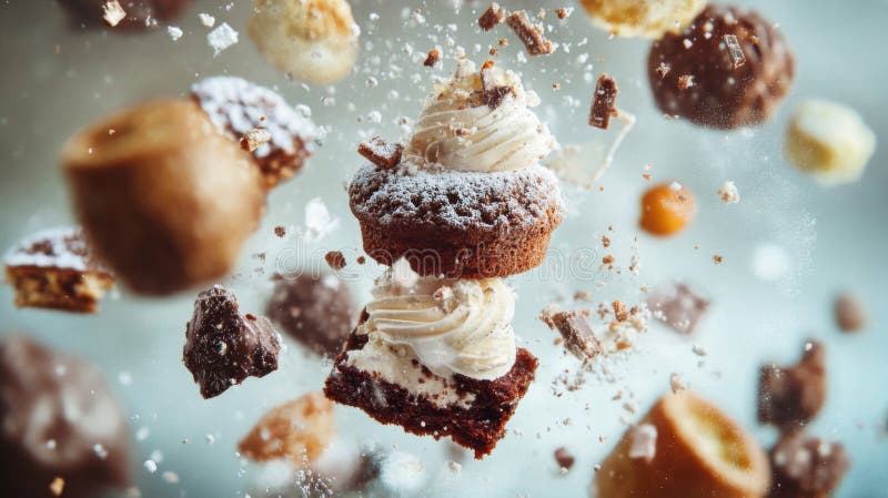 Flying Pastries and Cakes in a Dynamic Food Composition Stock ...