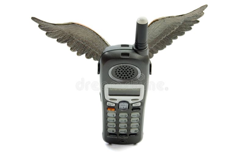 Flying phone stock photo. Image of display, global, illuminated - 4415974
