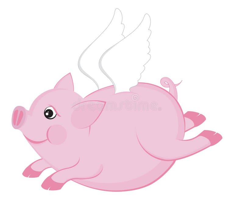 Flying Pig Icon Stock Illustrations – 699 Flying Pig Icon Stock ...