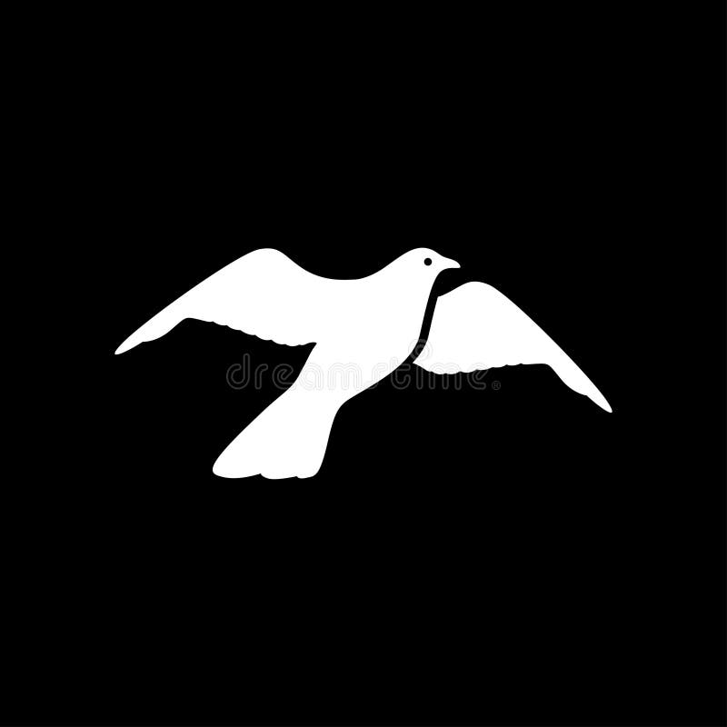 Flying Pigeon Logo Design Vector Illustration Stock Vector ...