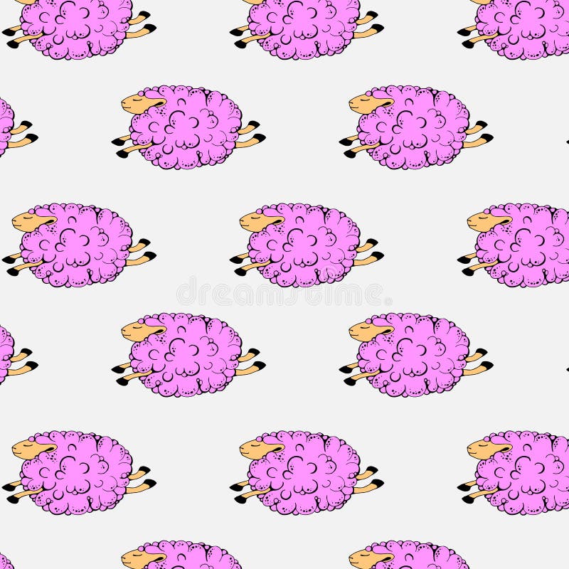 Cartoon Sheep Illustration Pack Stock Illustrations – 246 Cartoon Sheep ...