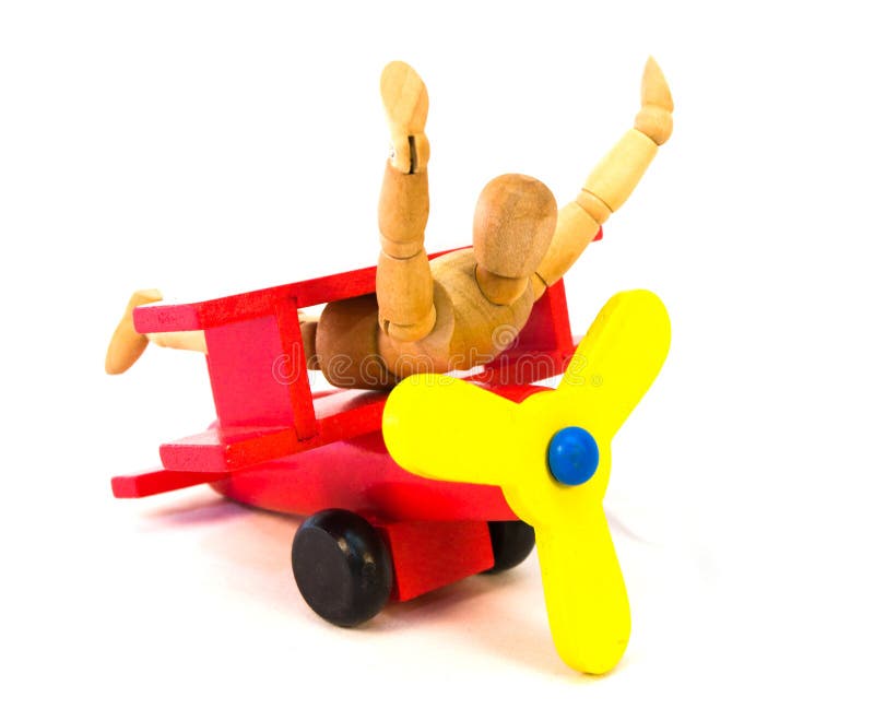 Red Toy Plane stock image. Image of childs, basic, colourful - 13555635