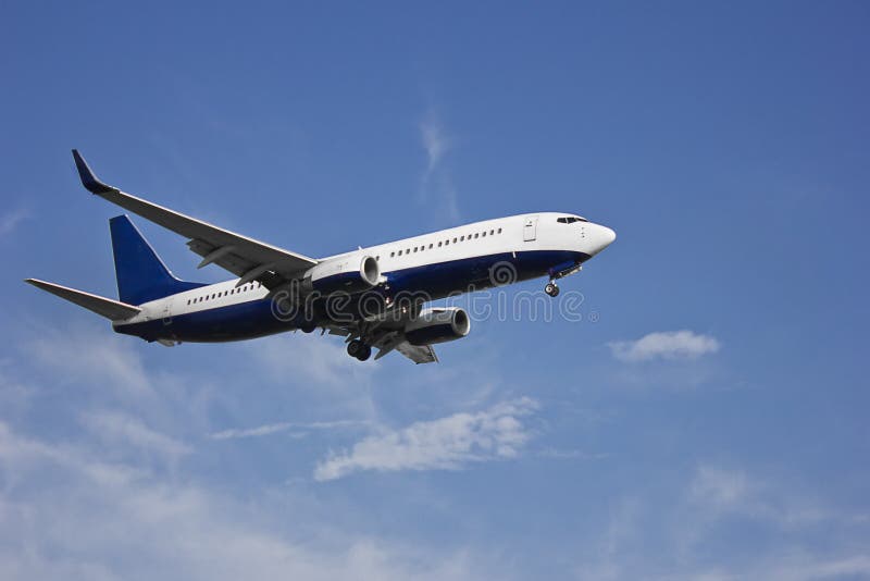 Flying plane i stock image. Image of plane, flight, clear - 141792687