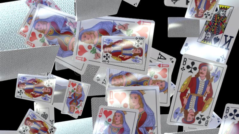 Playing Cards. Motion Poster. 4k Animated Comic Book Words. Stock Video ...