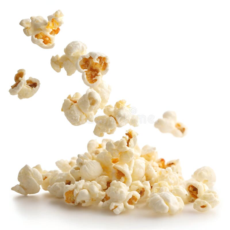 Flying Popcorn stock illustration. Illustration of night - 356593096