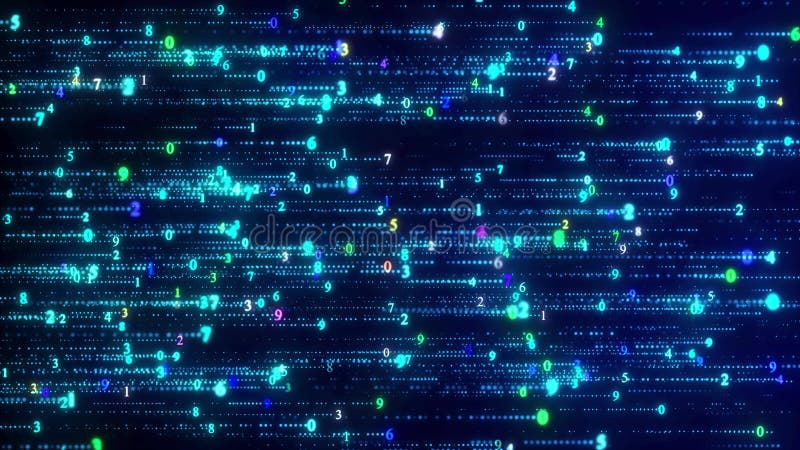 Flying Random Numbers. Blue Matrix Background. Stream of Decimal Digits ... Flying Random Numbers. Blue Matrix Background. Stream of Decimal Digits ...