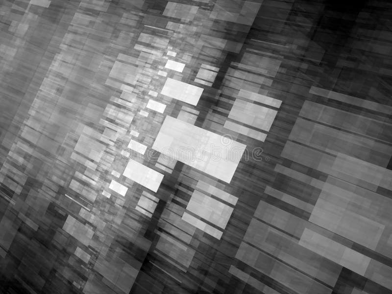 Flying Rectangles Abstract Background Black and White Stock ...