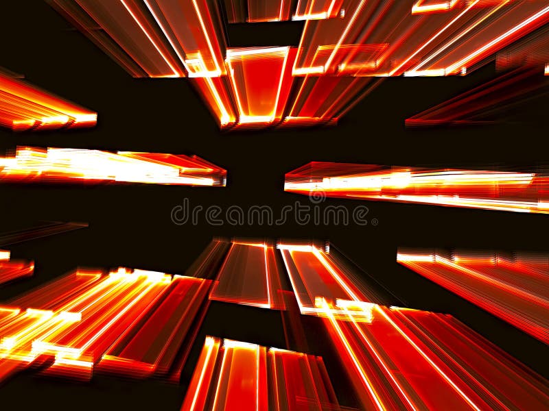 Flying Rectangles - Abstract Digitally Generated Image Stock ...