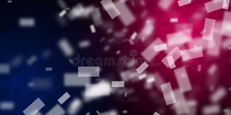 Abstract Dark Blue and Magenta Background with Flying Rectangular ...