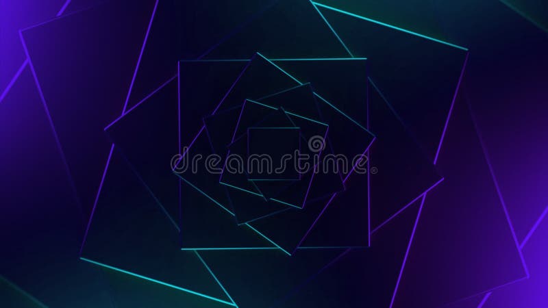 Flying through Rhombus Shaped Hypnotic Tunnel. Design. Gradient ...
