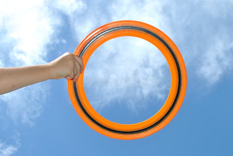 Flying ring stock image. Image of blue, leasure, human - 23802399