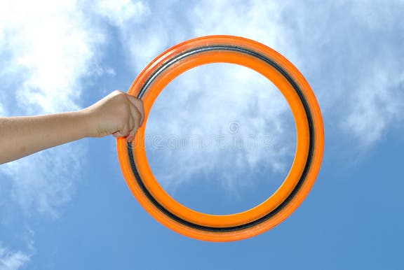 Flying ring stock image. Image of blue, leasure, human - 23802399