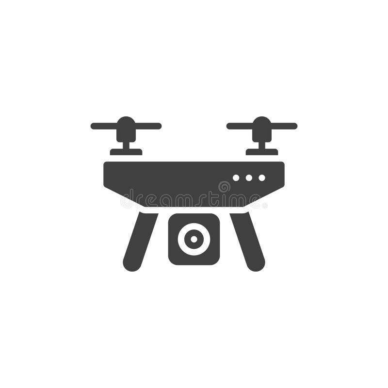 A Flying Robot with Camera Vector Icon Stock Illustration ...