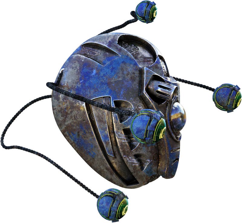 Flying Robot Drone, Technology, Isolated Stock Photo - Illustration of ...