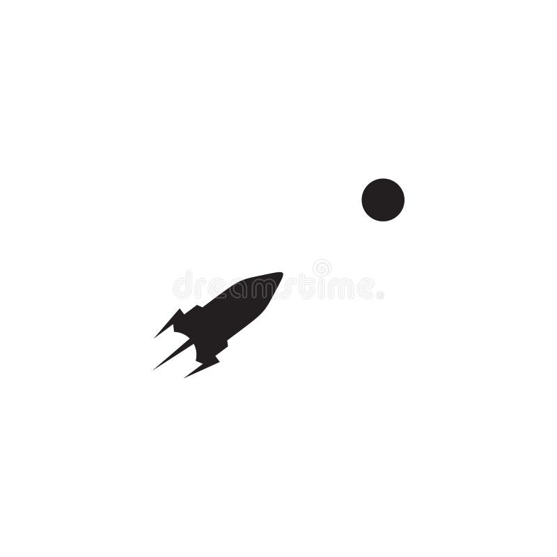 Flying Rocket Logo Design Template Stock Vector - Illustration of ...