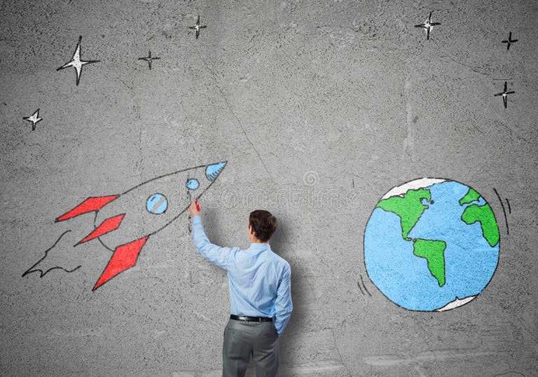 Flying rocket stock image. Image of journey, intelligent - 55805697