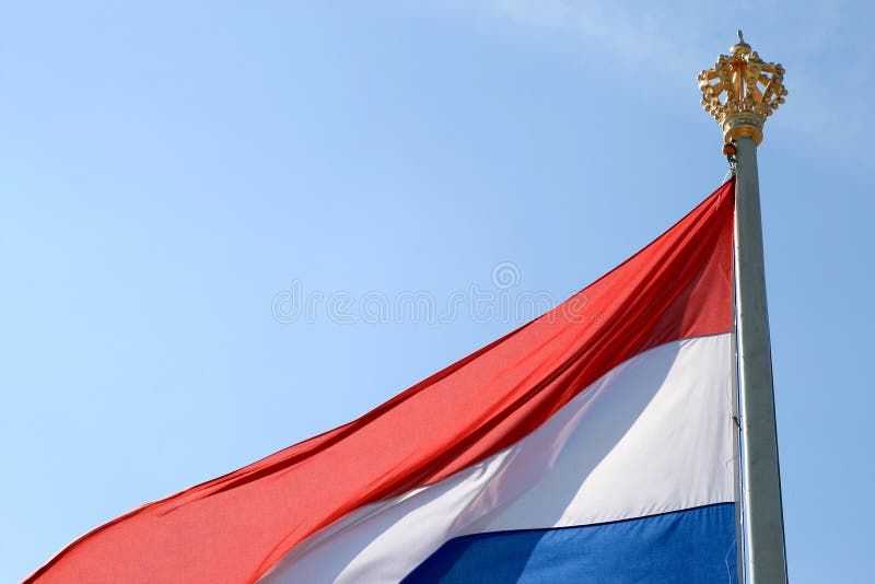 Flying royal dutch flag stock photo. Image of dutch, holland - 2275188