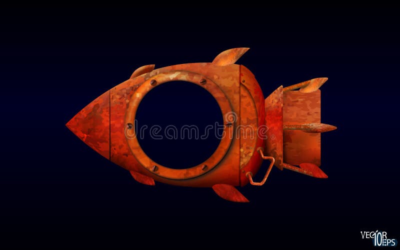Cartoon 3d Old Ufo. Rusty Spaceship Isolated on White Background ...