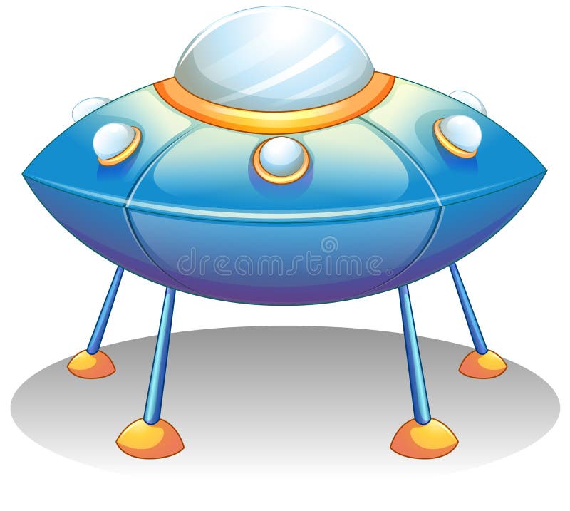 Alien Smiling with Spaceship Stock Vector - Illustration of beast ...