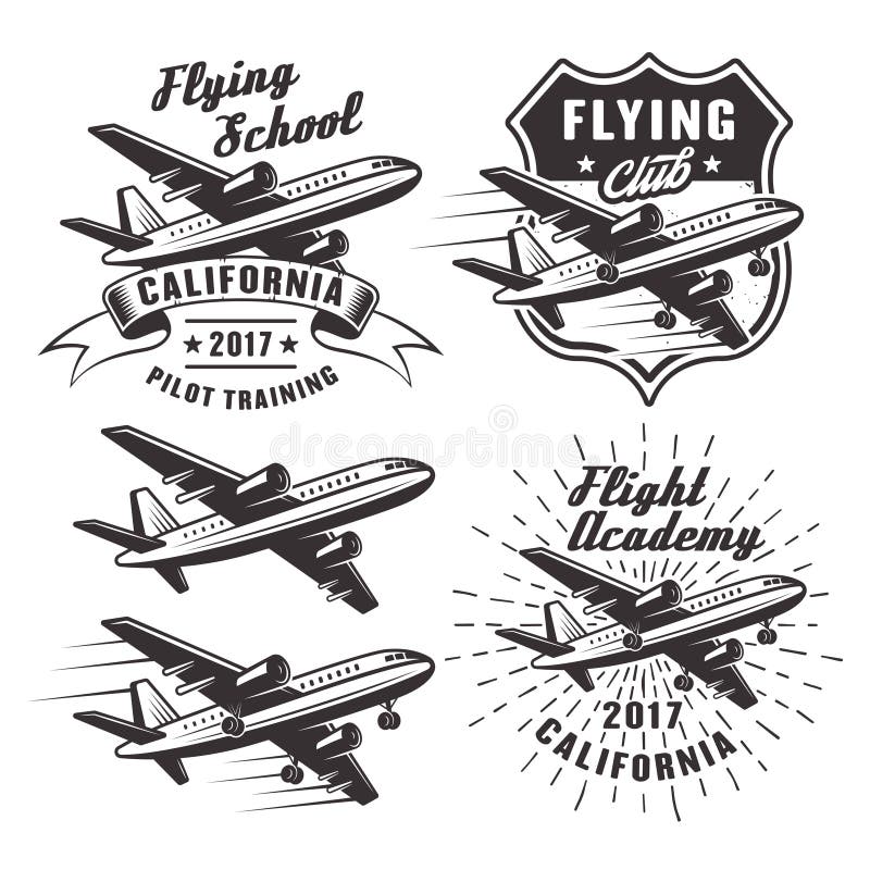 Flight Academy Shield Logo Stock Illustrations – 50 Flight Academy ...