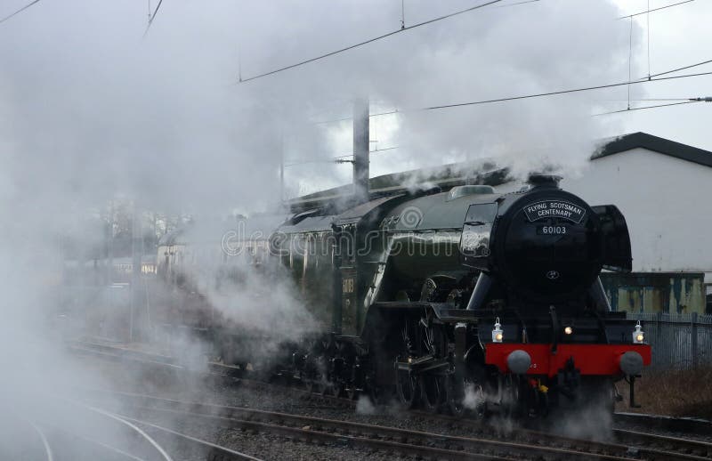 Flying Scotsman Historic Steam Train Centenary Editorial Stock Image ...