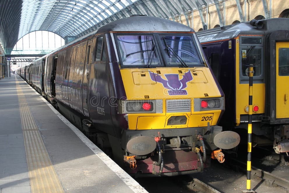 Flying Scotsman Logo on End Train at Kings Cross Editorial Stock Image ...