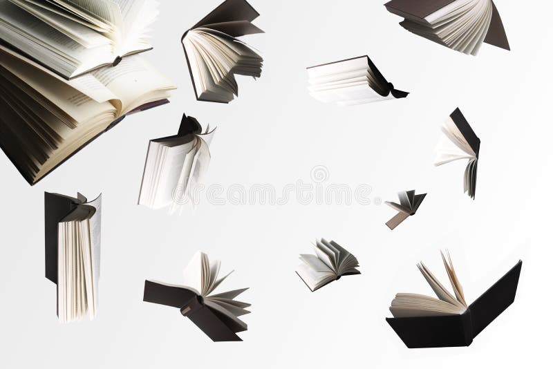 Open Flying Old Books Stock Illustrations – 151 Open Flying Old Books ...